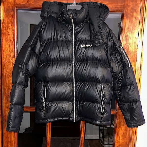 Marmot | Jackets & Coats | Black Marmot Puffer Coat Mediumstitch Up Due ...